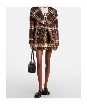 PATOU Plaid Mini Skirt
