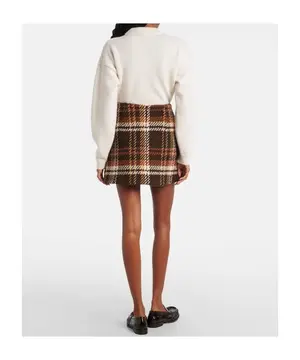 PATOU Plaid Mini Skirt