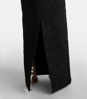 EMILIA WICKSTEAD Sima Off-shoulder Seersucker Cloqué Gown