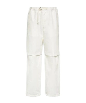 JIL SANDER Cotton Pants - White