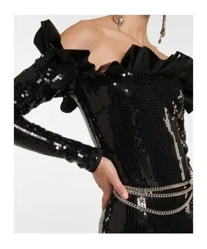 Alessandra Rich Sequined Bodysuit