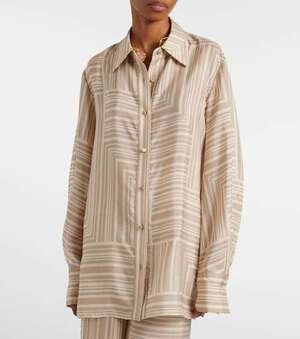 JOSEPH Printed Silk Shirt