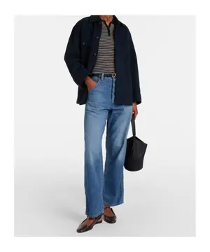 NILI LOTAN Wide Leg Jeans - Blue