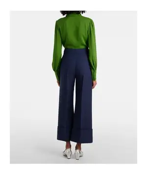 Valentino Garavani Crepe Couture Wide-leg Pants