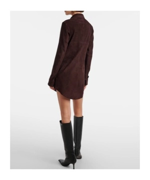 Stouls Geraldine Suede Shirt Dress