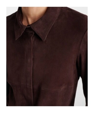 Stouls Geraldine Suede Shirt Dress