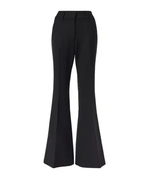 Gabriela Hearst Rhein Wool Flared Pants - Black