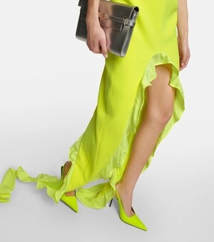 David Koma Asymmetrical Ruffled Maxi Dress
