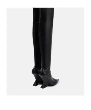 Attico Faux-leather Over-the-knee Boots