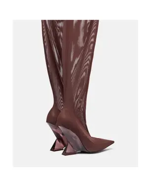 Attico Mesh Over-the-knee Boots