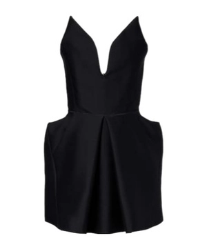 Maticevski Le Petite Wool And Silk Minidress - Black