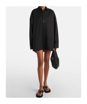 Wardrobe.NYC Pointed Collar Long-sleeved Shirt