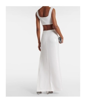 Galvan Bridal Beating Heart Sequined Maxi Skirt