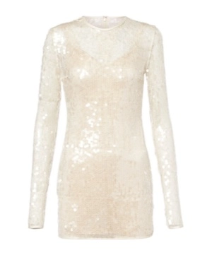 David Koma Sequined Minidress - White