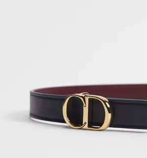 Dior Reversible Cd Icon Belt - Black
