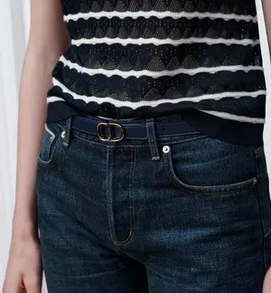 Dior Reversible Cd Icon Belt - Black