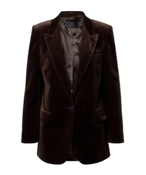 NILI LOTAN Button-down Blazer - Black
