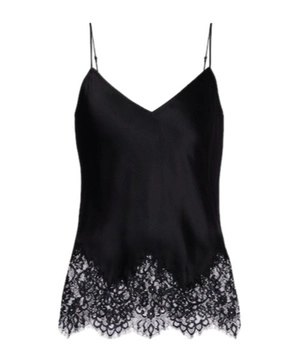 NILI LOTAN Nadine Lace-trimmed Silk Camisole