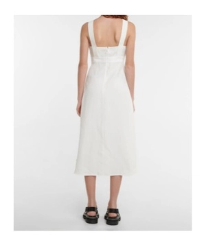 Stella McCartney Piped Asymmetric Midi Dress