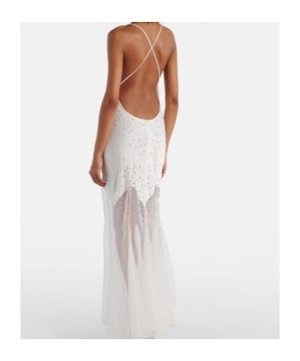 Rabanne Embellished Sheer Gown