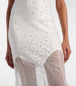 Rabanne Embellished Sheer Gown