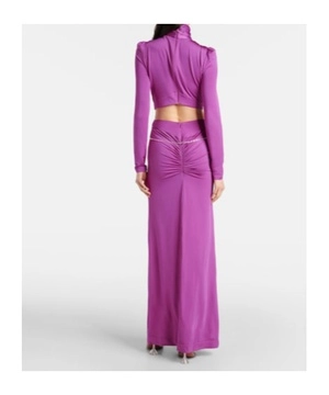 Rabanne Cutout Crystal-embellished Jersey Gown