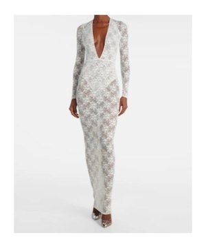 Alex Perry Sheer Lace Gown