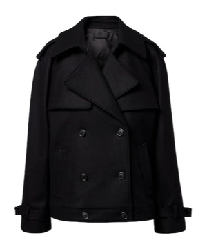 NILI LOTAN Double-breasted Coat - Black