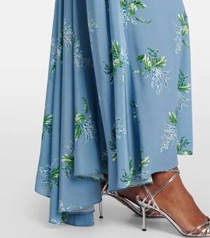 RODARTE Floral Silk Cocktail Dress