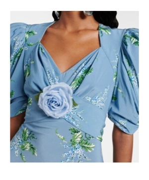 RODARTE Floral Silk Cocktail Dress