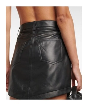 Alexandre Vauthier Leather Miniskirt