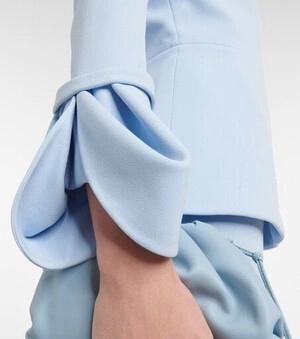 SAFIYAA LONDON Peplum Crêpe Top