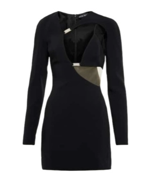 David Koma Cutout Minidress - Black