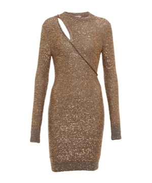 Stella McCartney Sequined Minidress - Brown
