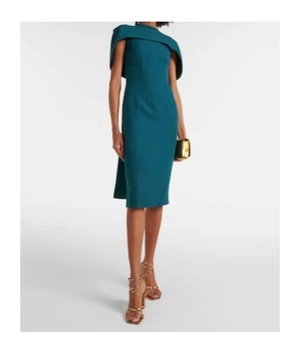 SAFIYAA LONDON Kalika Caped Midi Dress