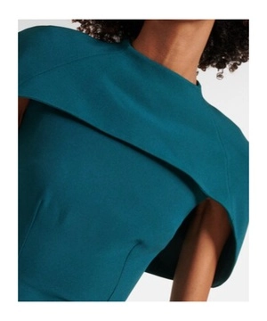 SAFIYAA LONDON Kalika Caped Midi Dress