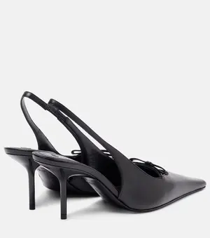 Victoria Beckham Slingback Leather High-heeled Sandals With Stiletto Heel