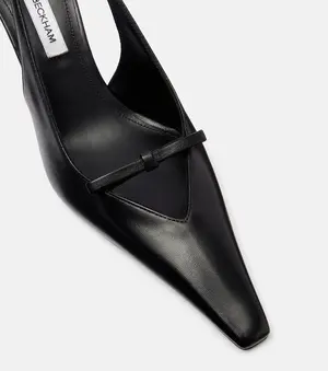 Victoria Beckham Slingback Leather High-heeled Sandals With Stiletto Heel