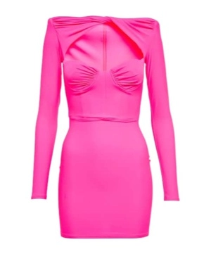Alex Perry Barett Twist-detail Minidress - Pink