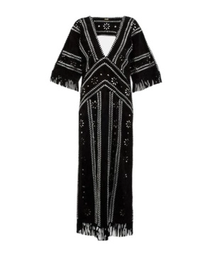 Dodo Bar Or Brett Suede Cutout Midi Dress - Black