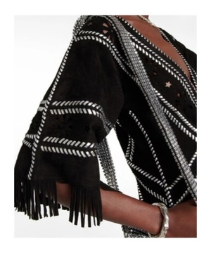 Dodo Bar Or Brett Suede Cutout Midi Dress