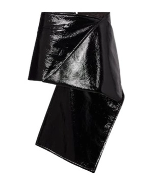 COURREGES Asymmetric Miniskirt - Black