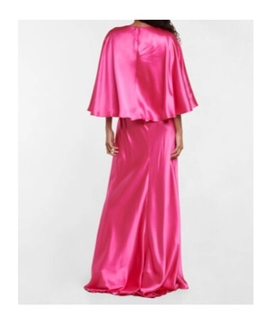 Monique Lhuillier Draped Satin Gown