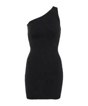 Wardrobe.NYC Ribbed One-shoulder Dress - Black