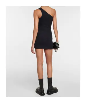 Wardrobe.NYC Ribbed One-shoulder Dress