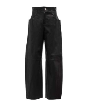 Stouls Cassidy High-rise Wide-leg Suede Pants