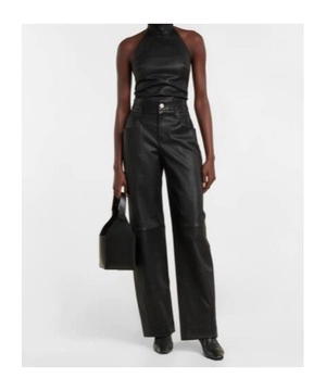 Stouls Cassidy High-rise Wide-leg Suede Pants
