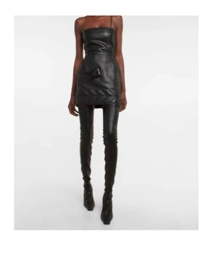 David Koma Leather Minidress