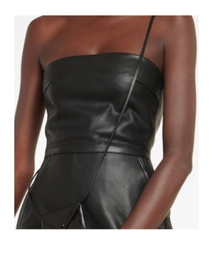 David Koma Leather Minidress