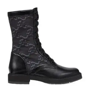 Fendi Logo-debossed Combat Boots